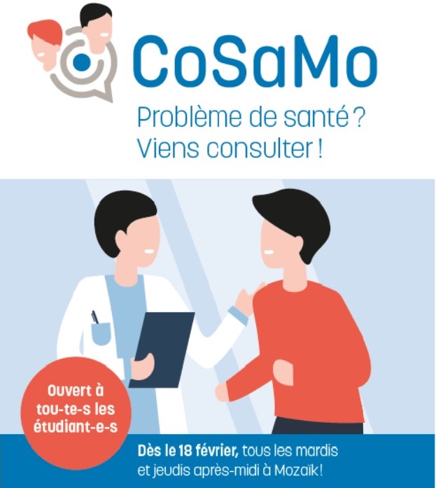 CoSaMo - Consultations en santé pour étudiant-e-s - Réouverture 01.03. ...